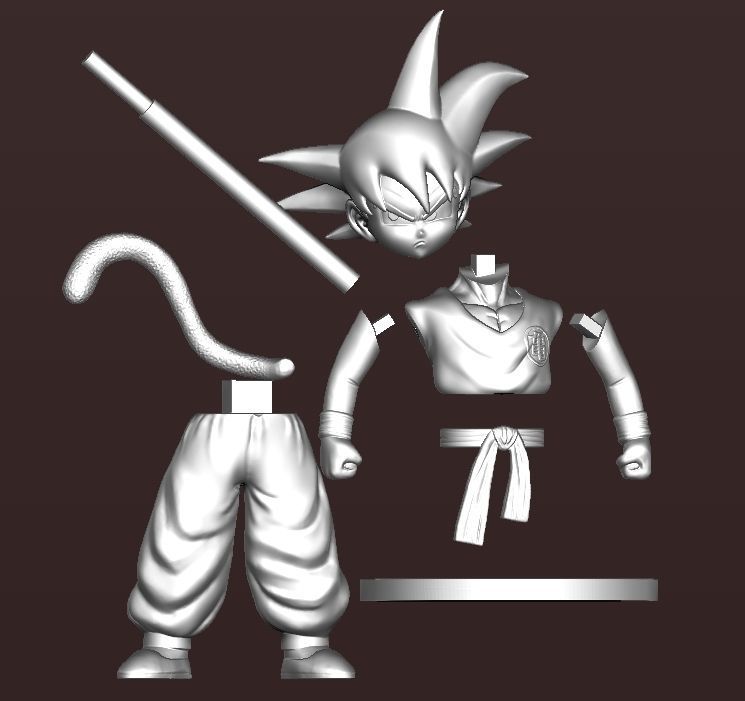 Goku Child - Dragon ball 3D model 3D printable | CGTrader