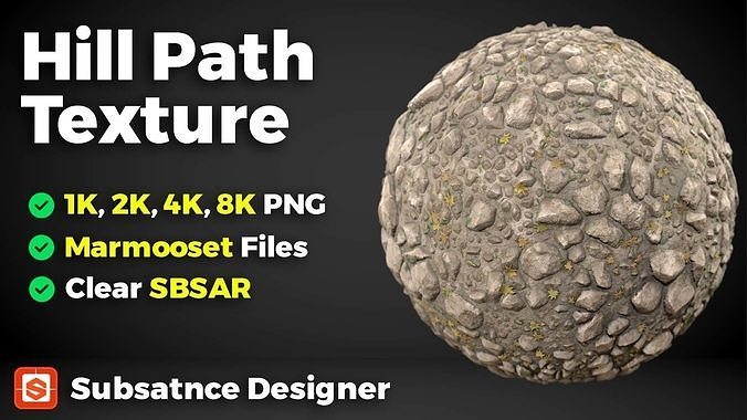 Hill Path Texture Texture | CGTrader