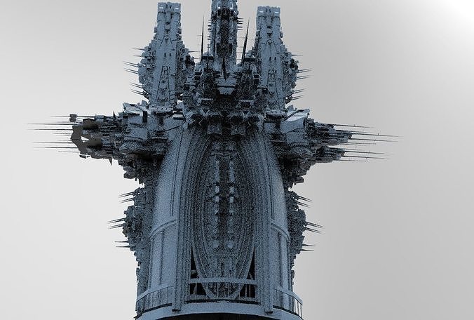 Sci Fi Fusion Emperor Tower 3D model | CGTrader