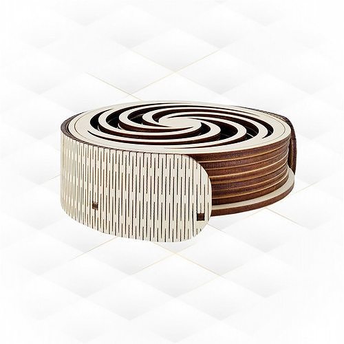 Stand for cup with holder design laser cut 3D model 3D printable | CGTrader