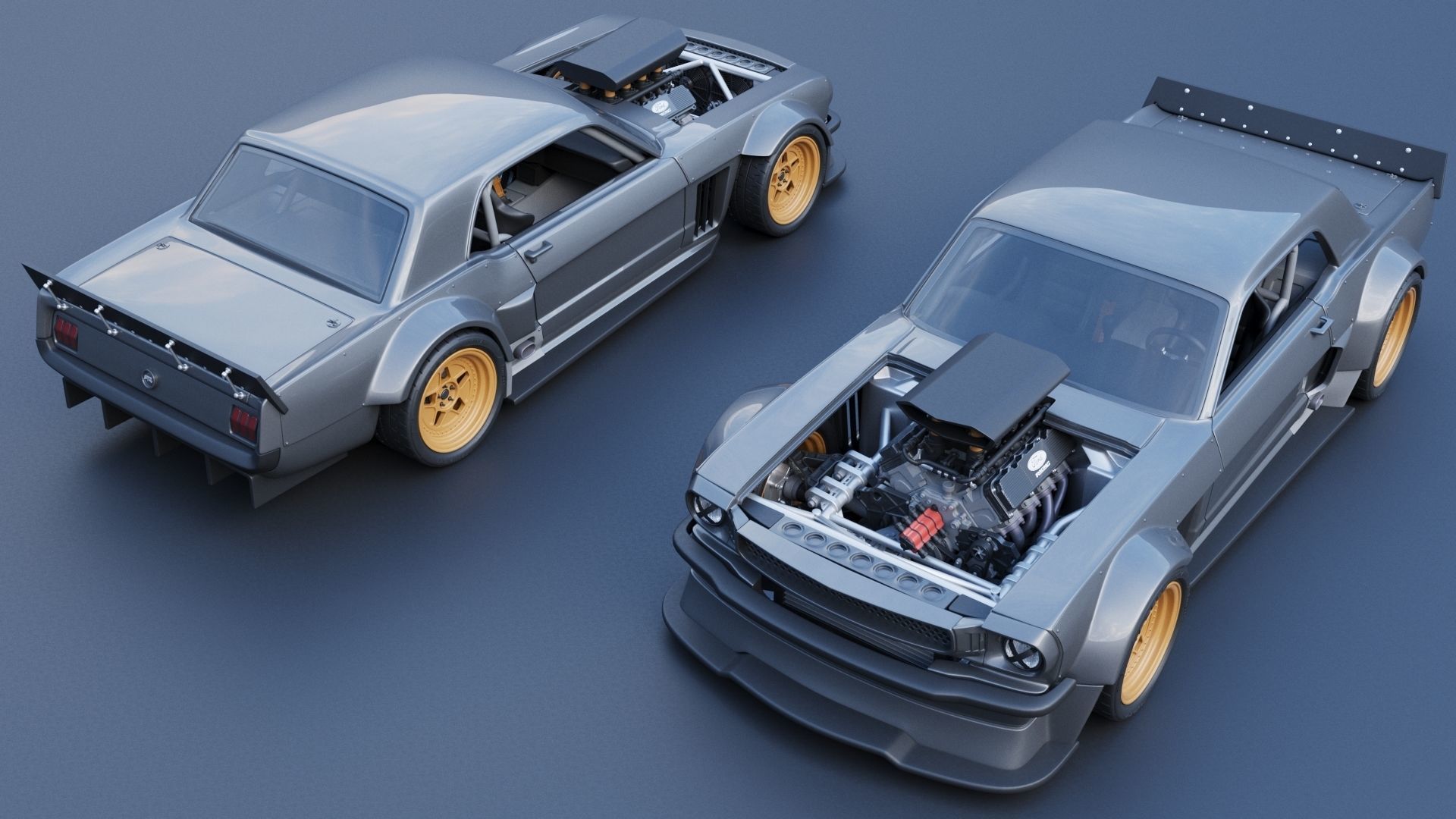 Ford Mustang Hoonicorn 3D model 3D printable | CGTrader