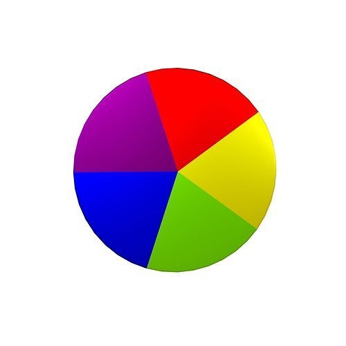 3D model Color Wheel v2 002 VR / AR / low-poly | CGTrader