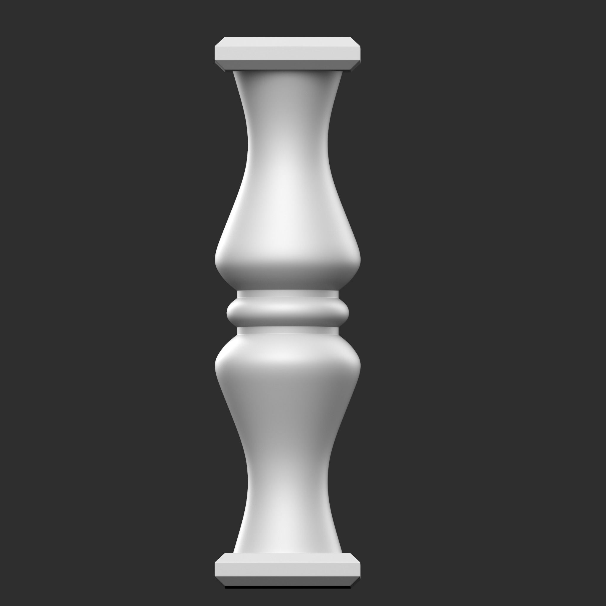 3D model Baluster Base Mesh VR / AR / low-poly | CGTrader