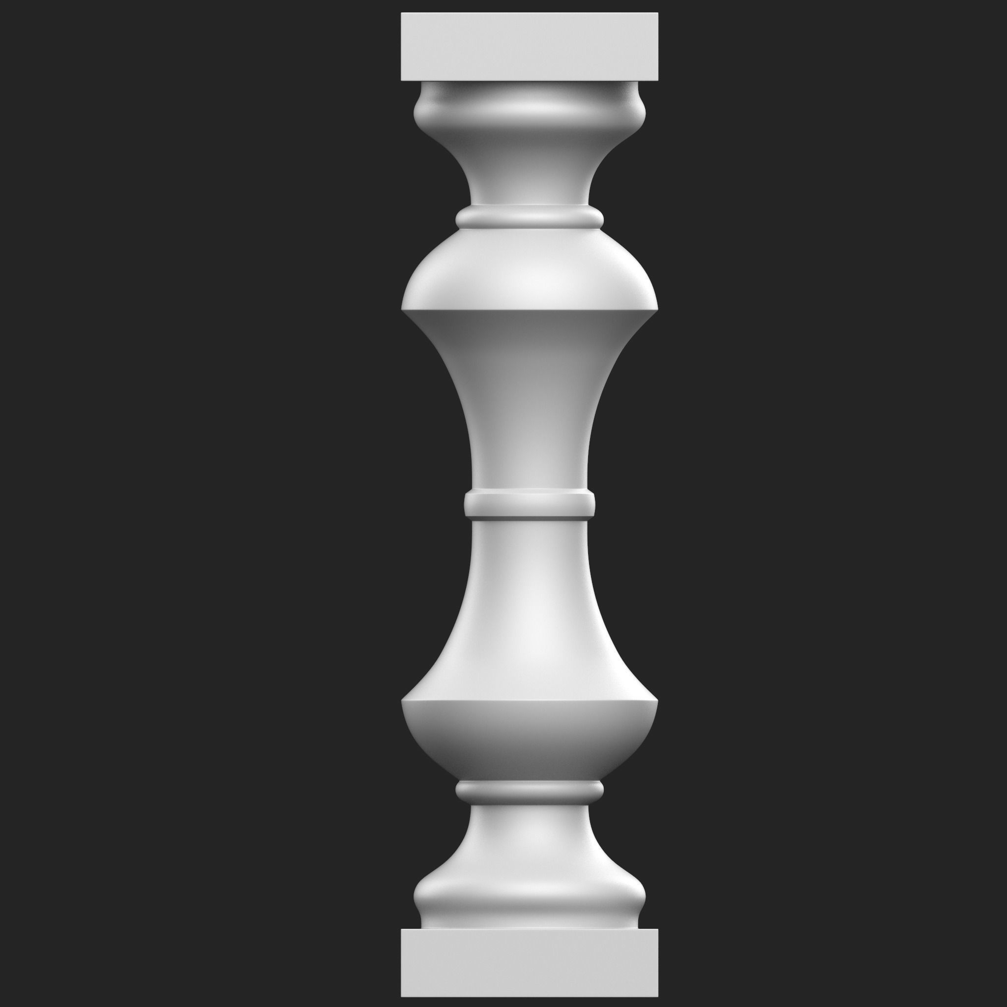 3D model Baluster Base Mesh VR / AR / low-poly | CGTrader