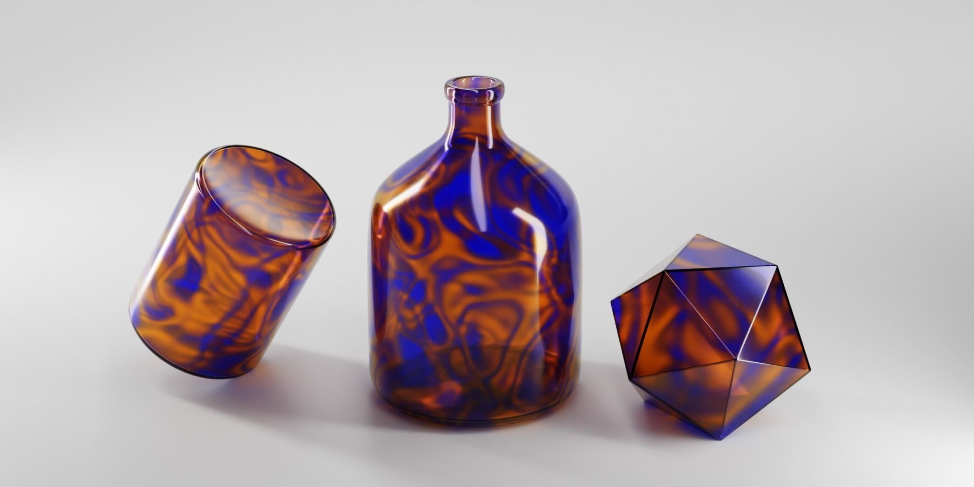 7 Pro Glass Procedural Shaders Vol01 in Blender 3D model | CGTrader