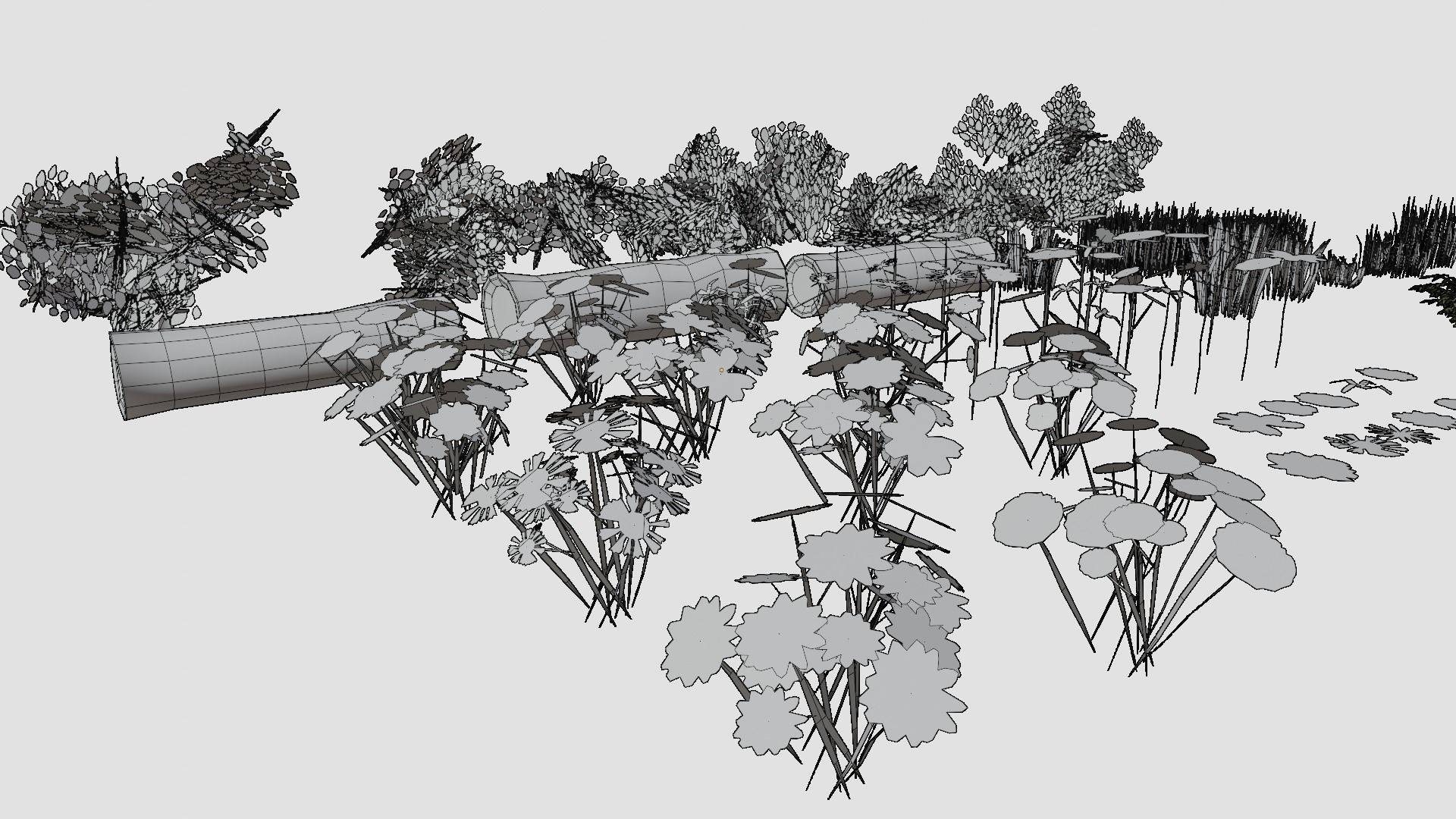 3D model Stylized Foliage Pack - Perfect for Game Environments VR / AR ...