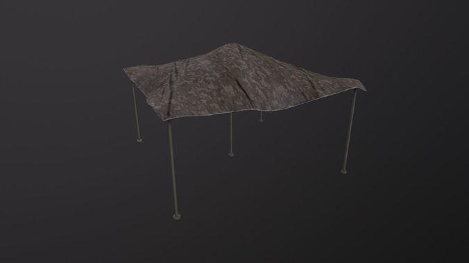 3D model Military Net Tent 3D Model VR / AR / low-poly | CGTrader