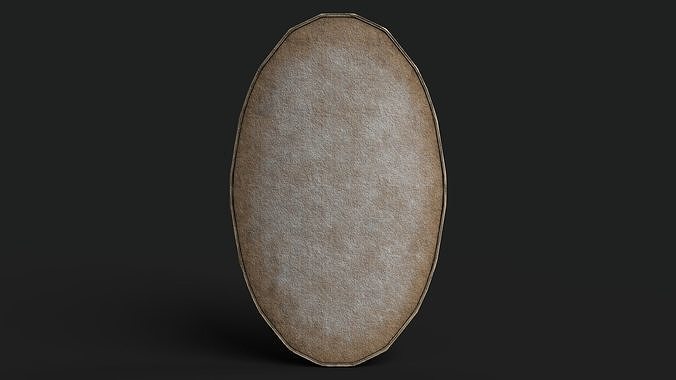3D model Slavic ellipse leather shield-base VR / AR / low-poly | CGTrader