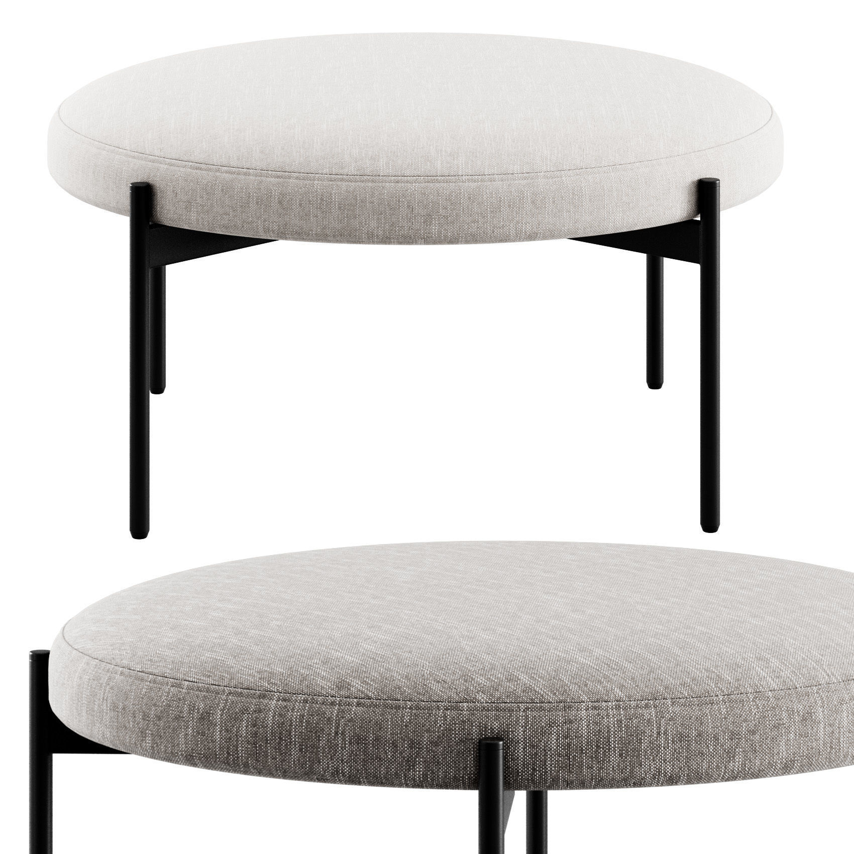 Caillou bench and ottoman By Liu Jo Living 3D model | CGTrader