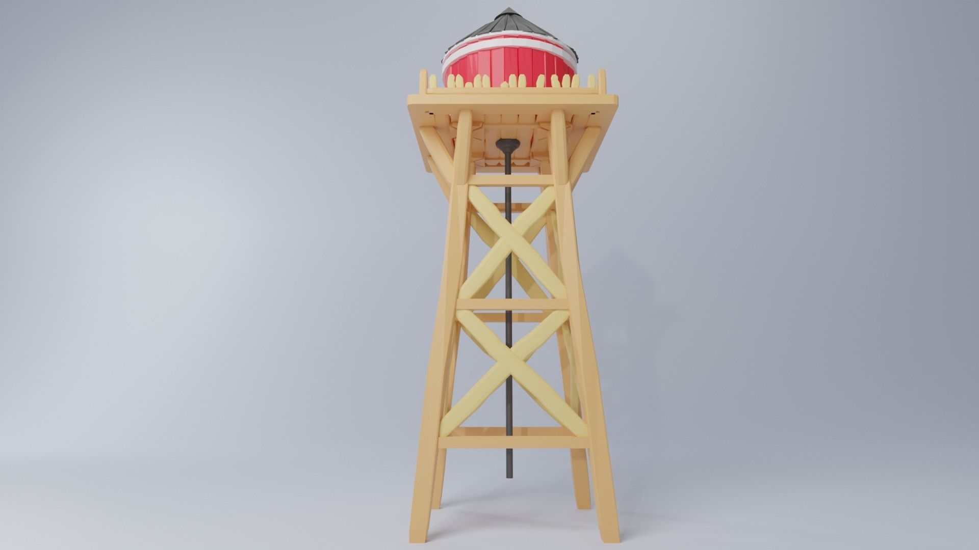 Water Tower 3D model 3D printable | CGTrader