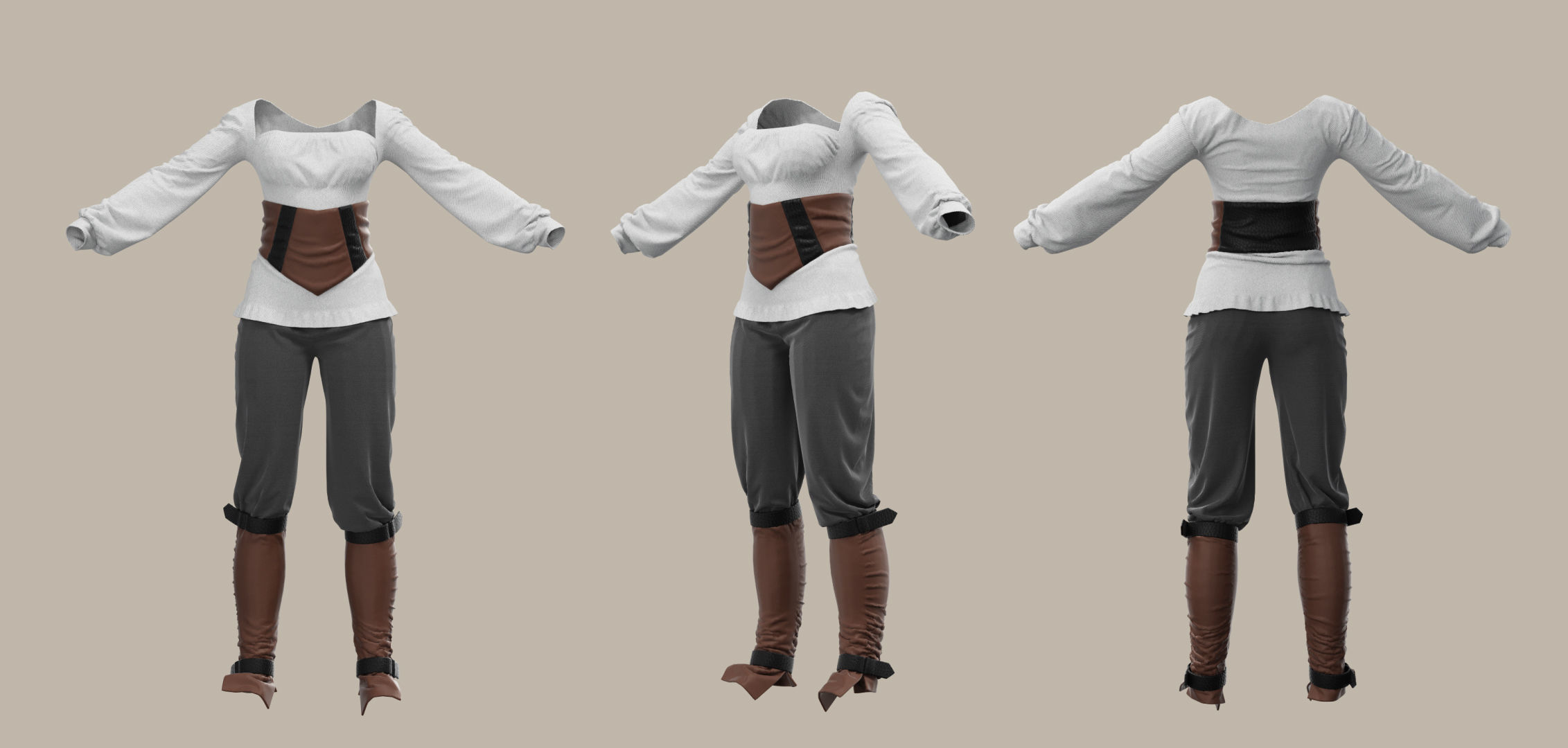 Outfit Marvelous Designer 3D model | CGTrader