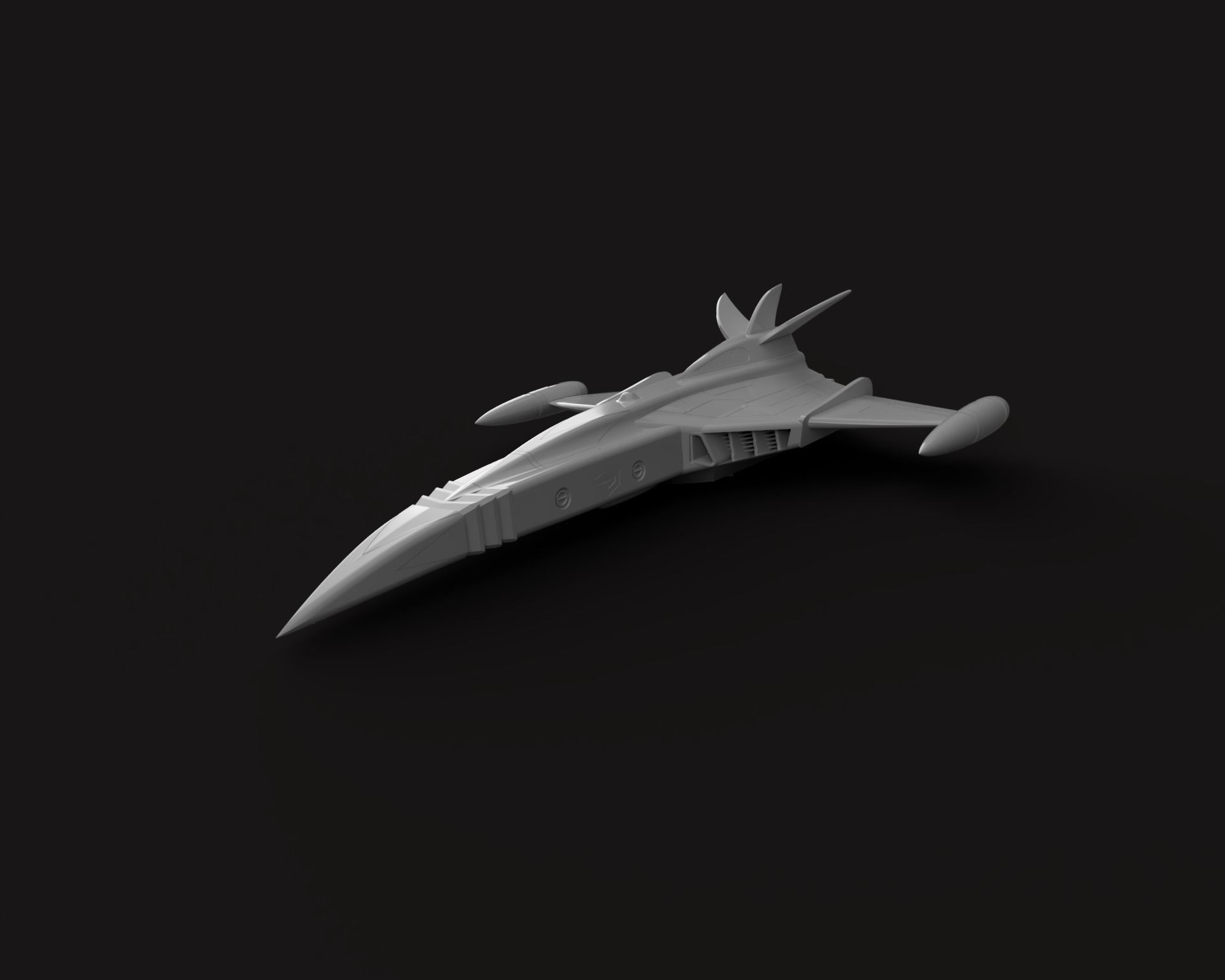 Gatchaman GOD PHOENIX starship - 3D printing model - STL 3D model 3D ...