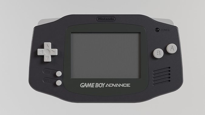 Nintendo Game Boy Advance Black 2001 3D model | CGTrader