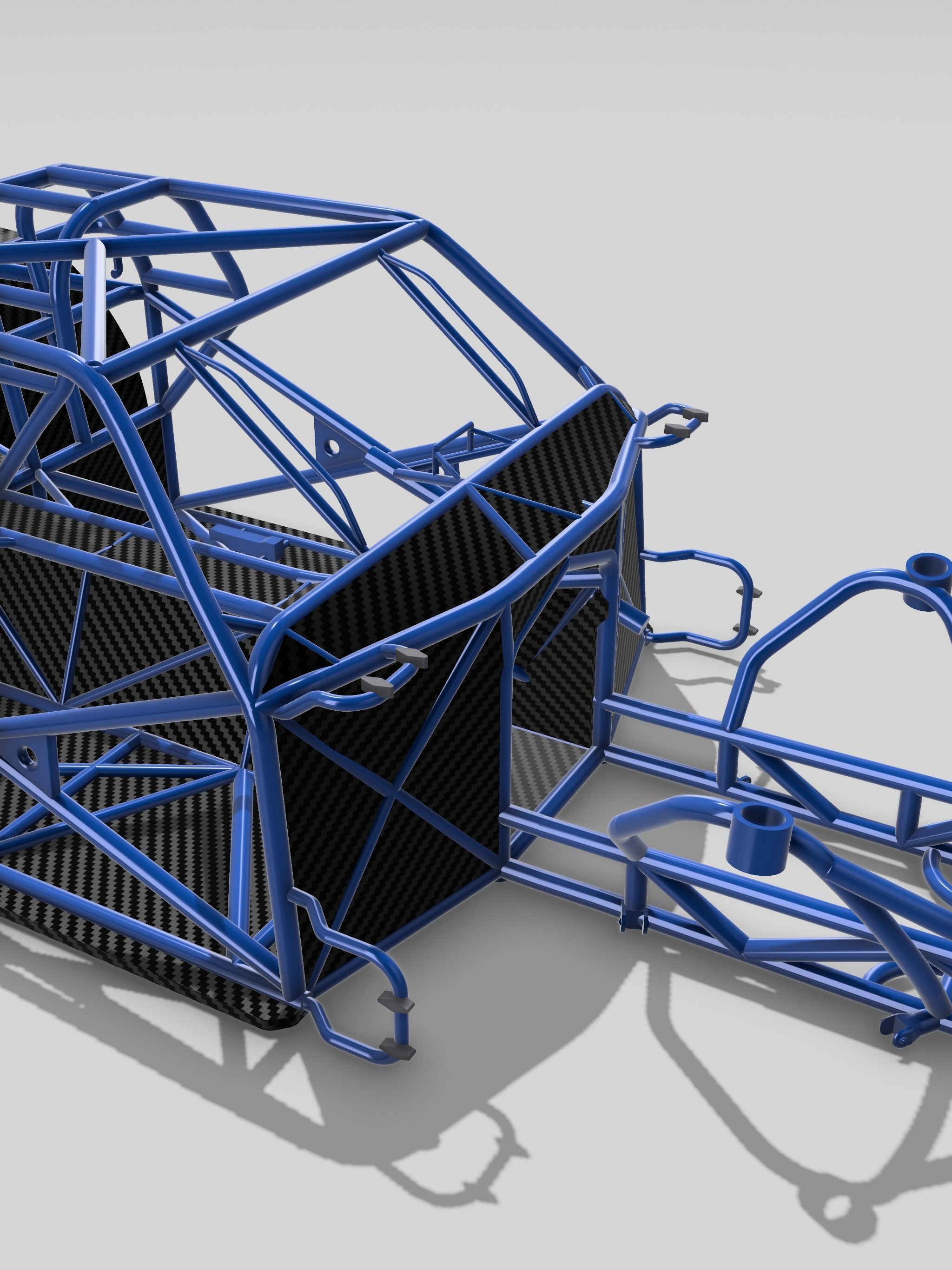 1967 Nova PROMOD tubular Chassis with floors tubs N firewall 3D model ...