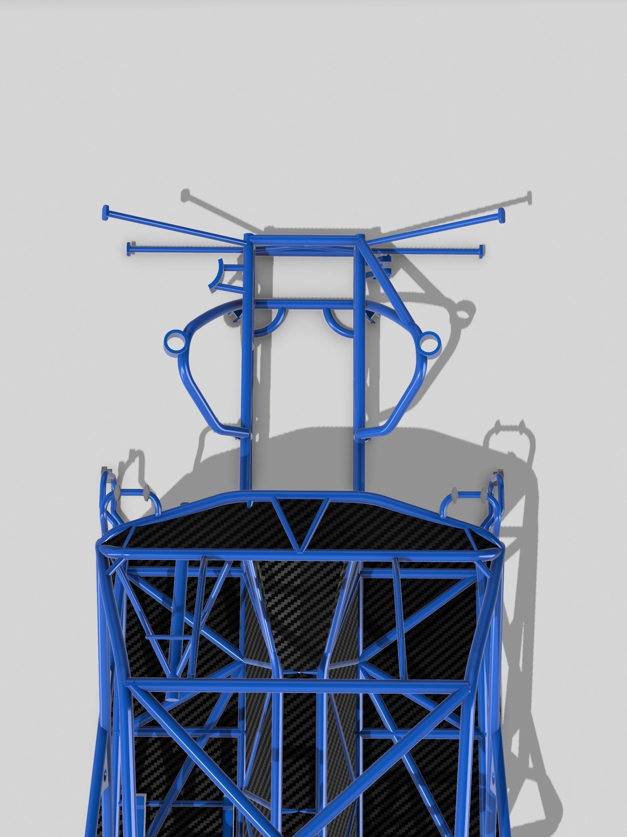 1967 Nova PROMOD tubular Chassis with floors tubs N firewall 3D model ...