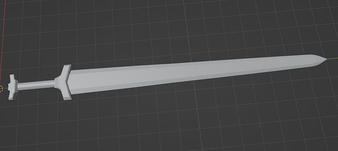3D mesh Viking sword OBJ FBX STL blend file included 3D model | CGTrader