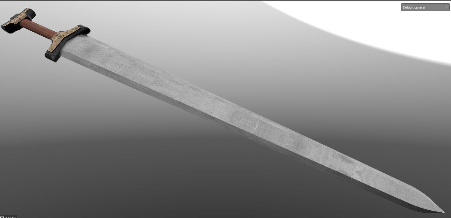 3D mesh Viking sword OBJ FBX STL blend file included 3D model | CGTrader