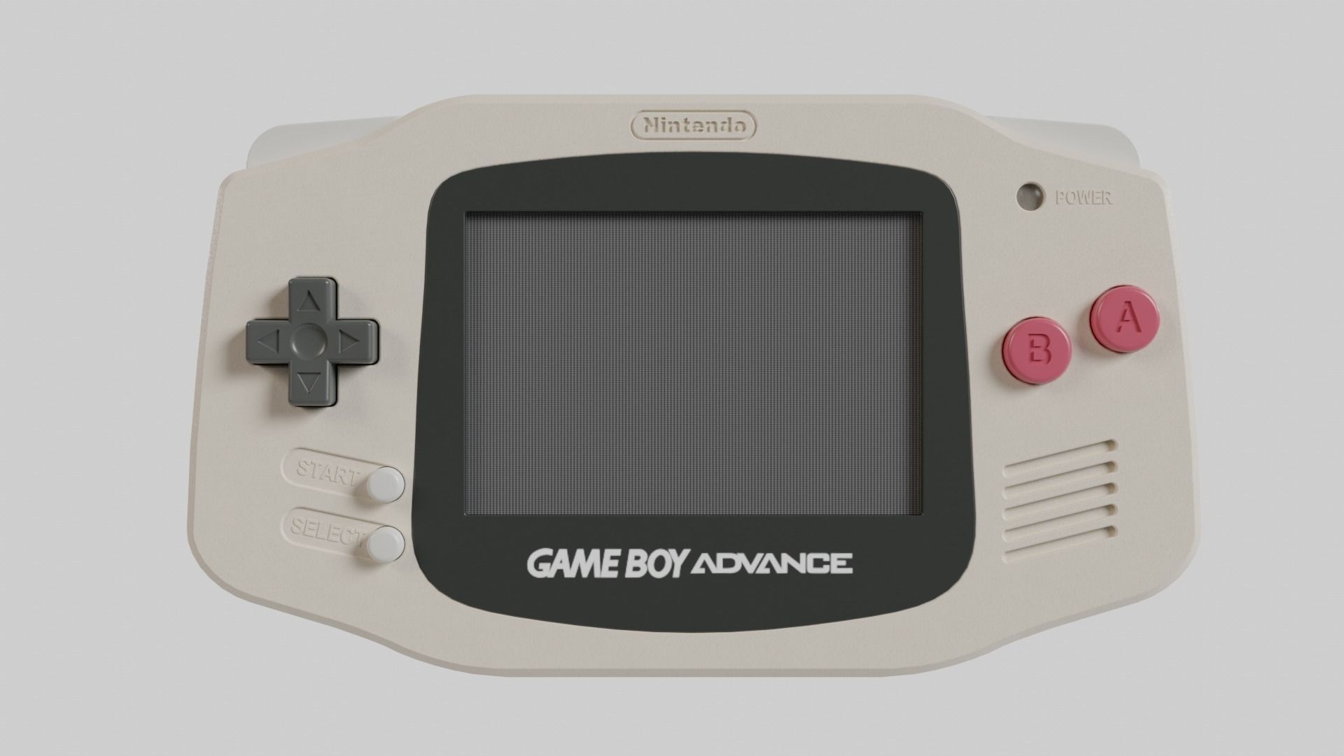 Nintendo GameBoy Advance Original Color 2001 3D model | CGTrader