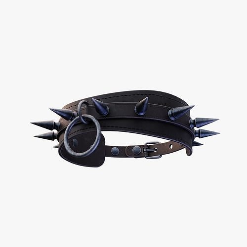3D model Spiked Collar VR / AR / low-poly | CGTrader