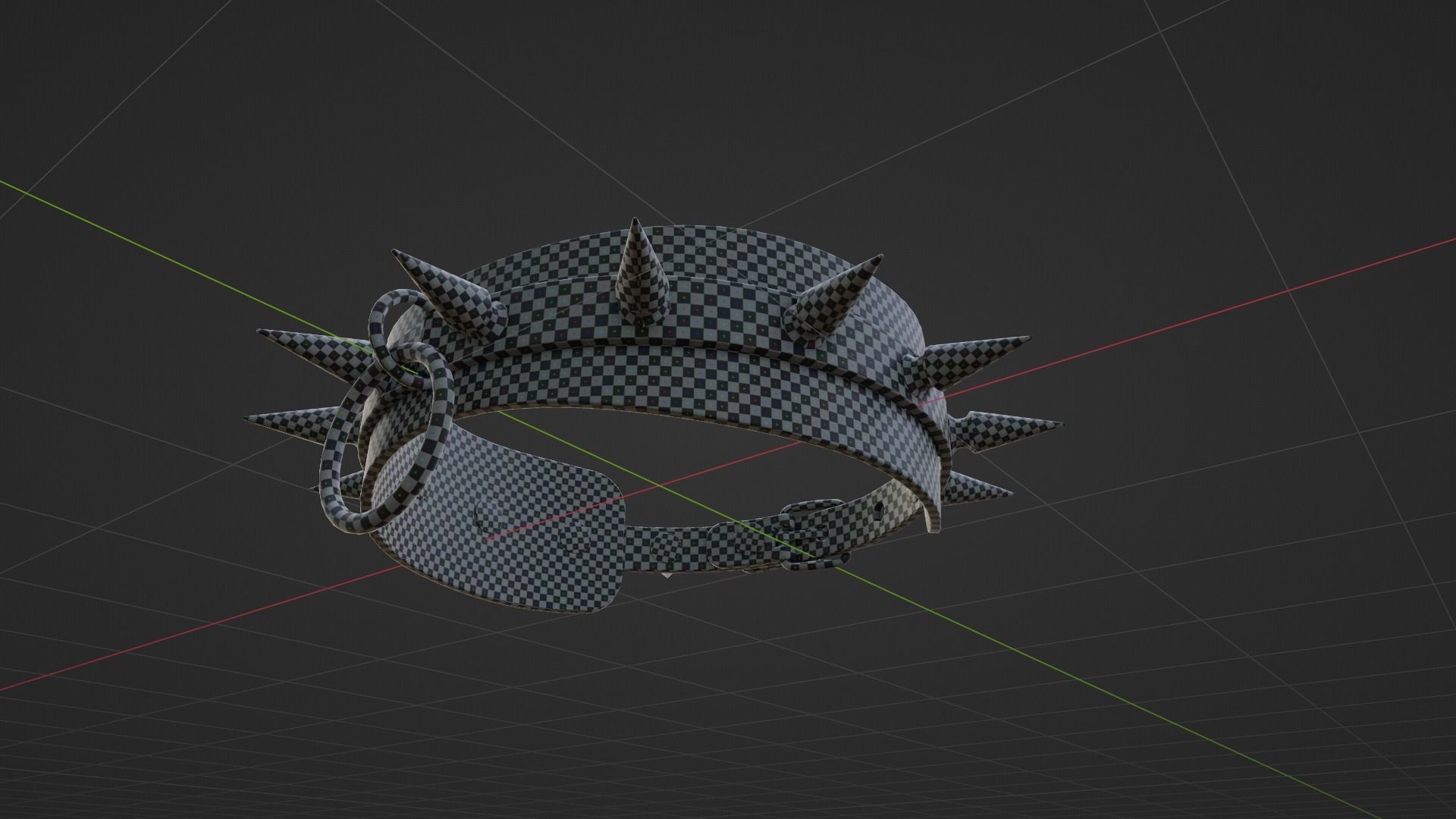 3D model Spiked Collar VR / AR / low-poly | CGTrader