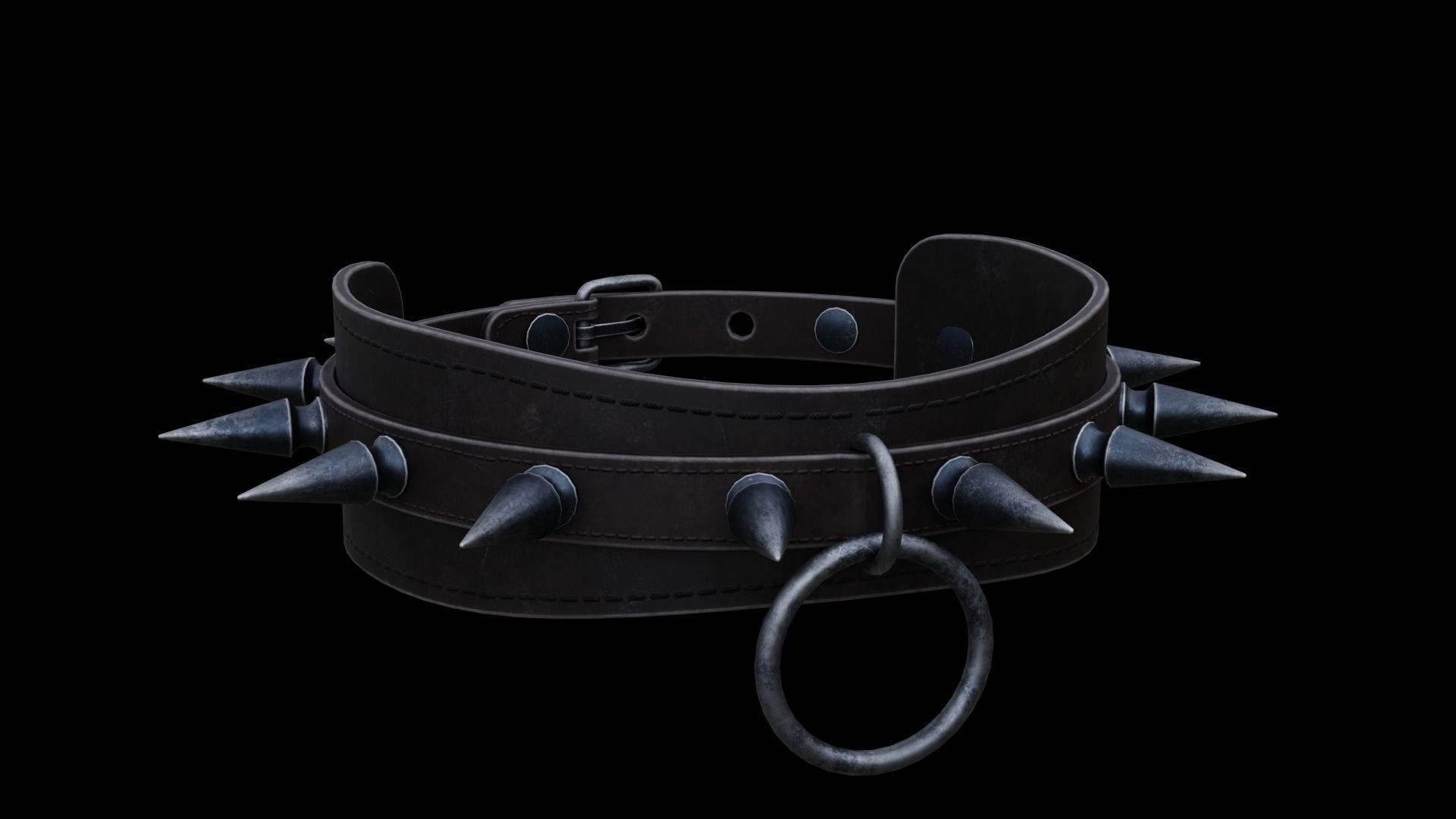 3D model Spiked Collar VR / AR / low-poly | CGTrader
