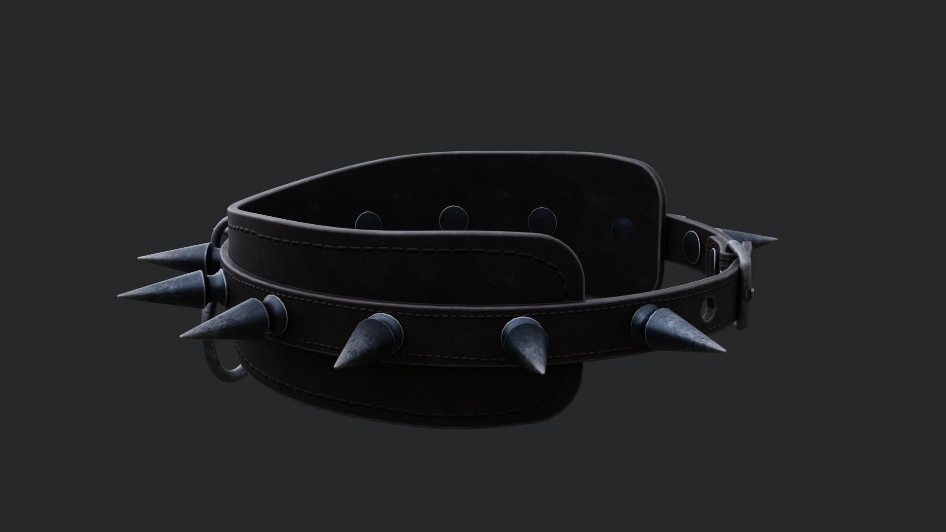 3D model Spiked Collar VR / AR / low-poly | CGTrader
