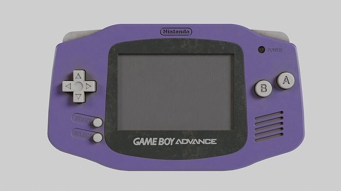 Nintendo Game Boy Advance Indigo 2001 Used 3D model | CGTrader