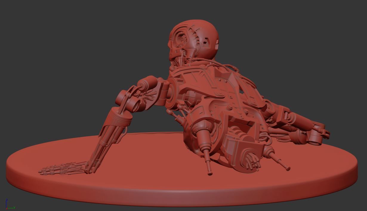 Terminator T-800 Endoskeleton T1 V3 3D model 3D printable | CGTrader