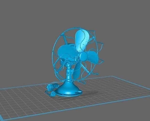 Retro Desk Fan 3 3D model 3D printable | CGTrader