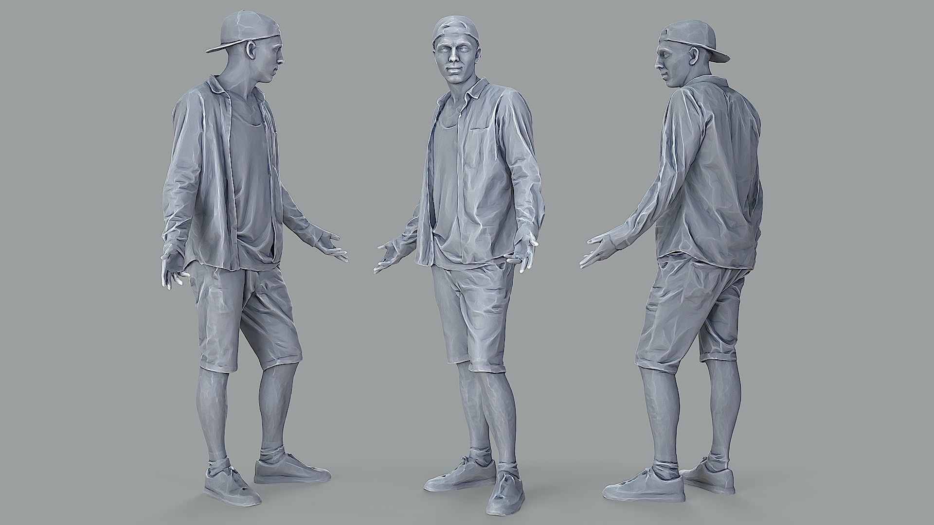 Young Guy Caught Off Guard 3D model | CGTrader