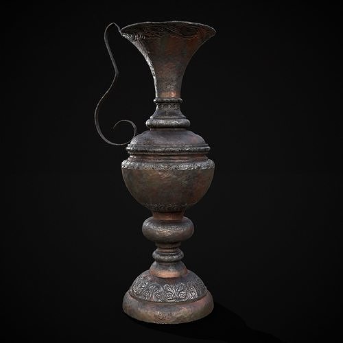 3D model Medieval Elegant Pewter Pitcher VR / AR / low-poly | CGTrader
