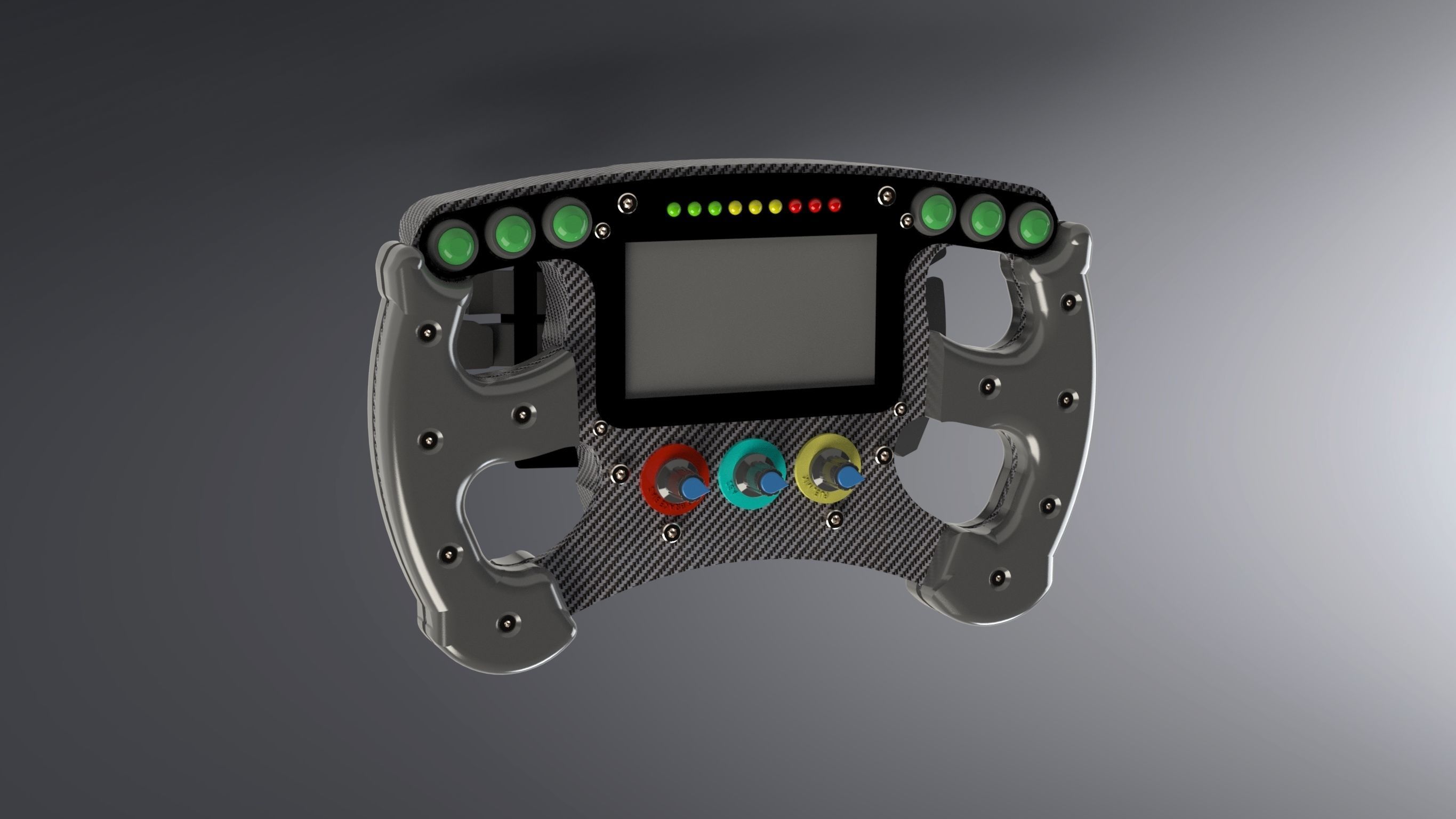 CLZ Steering Whell V1 F1 Steering Wheel Design for Similation 3D model ...