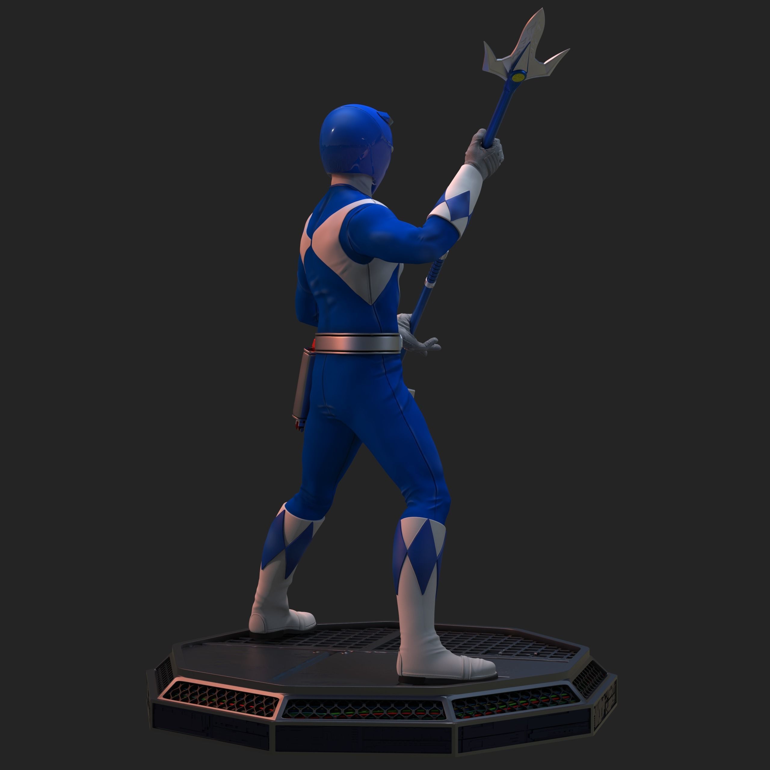 Blue Ranger - Mighty Morphin Power Rangers 3D model 3D printable | CGTrader
