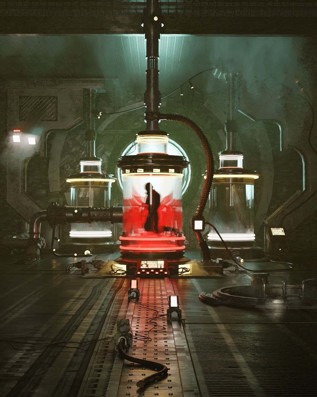 3D model Alien Steam Laboratory Set VR / AR / low-poly | CGTrader