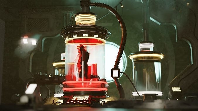 3D model Alien Steam Laboratory Set VR / AR / low-poly | CGTrader