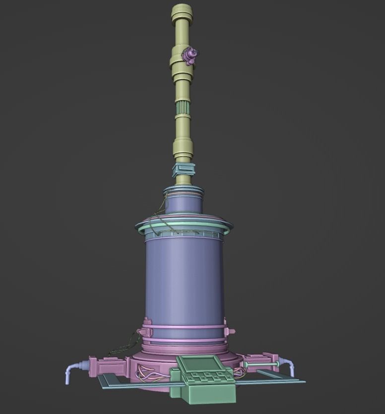 3D model Alien Steam Laboratory Set VR / AR / low-poly | CGTrader