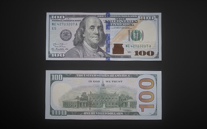 100 Dollar Bill 3D model | CGTrader