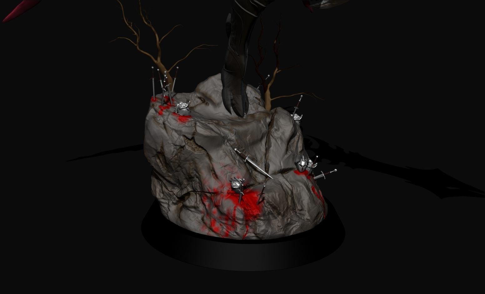 Aatrox base skin Figure League of legends Statue AAA 3D model 3D ...