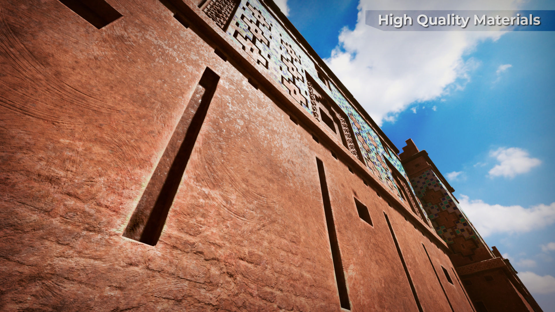 3D model Middle Eastern Kasbah Fortress - Unreal Engine VR / AR / low ...
