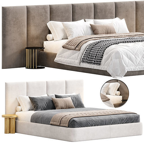 SOMMIER Bed By Flexteam 3D model | CGTrader