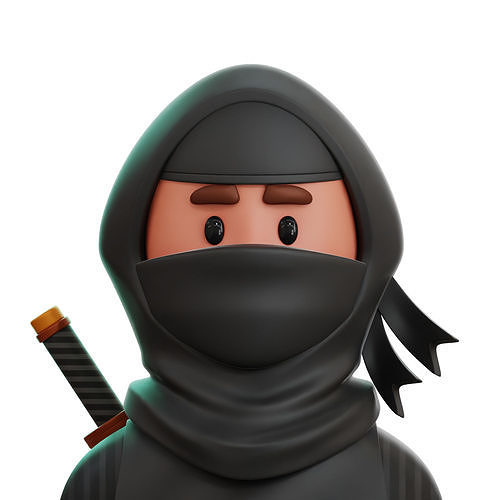 3D model Ninja Avatar 3D Icon VR / AR / low-poly | CGTrader