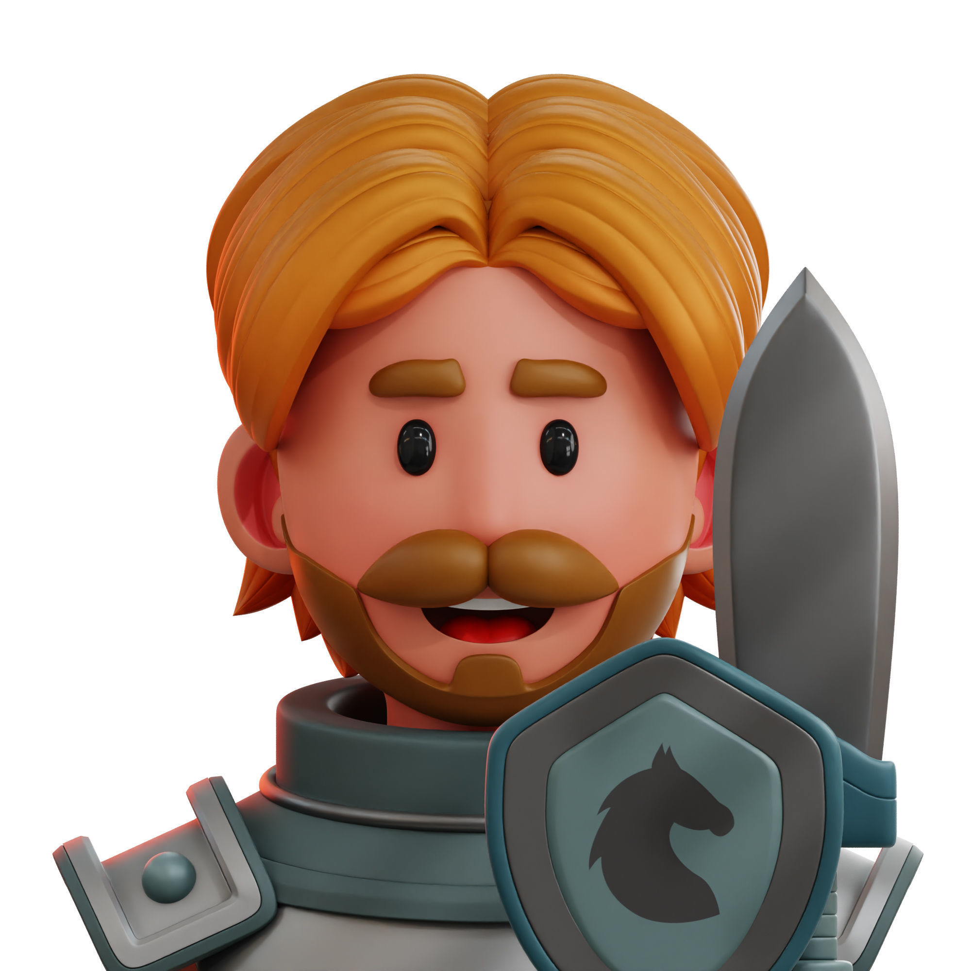 3D model Warrior Knight Avatar 3D Icon VR / AR / low-poly | CGTrader