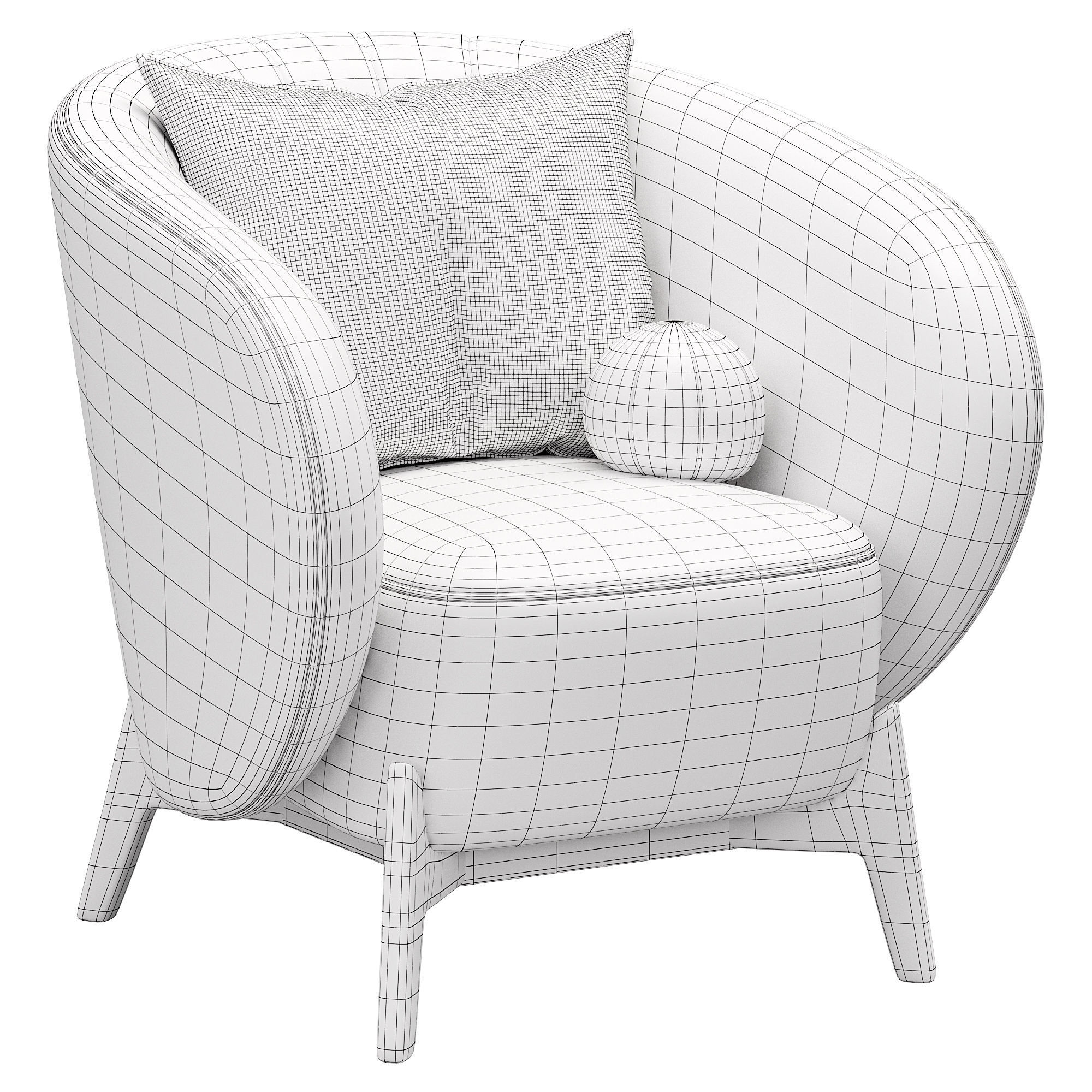 Tilar Armchair by Divan 3D model | CGTrader