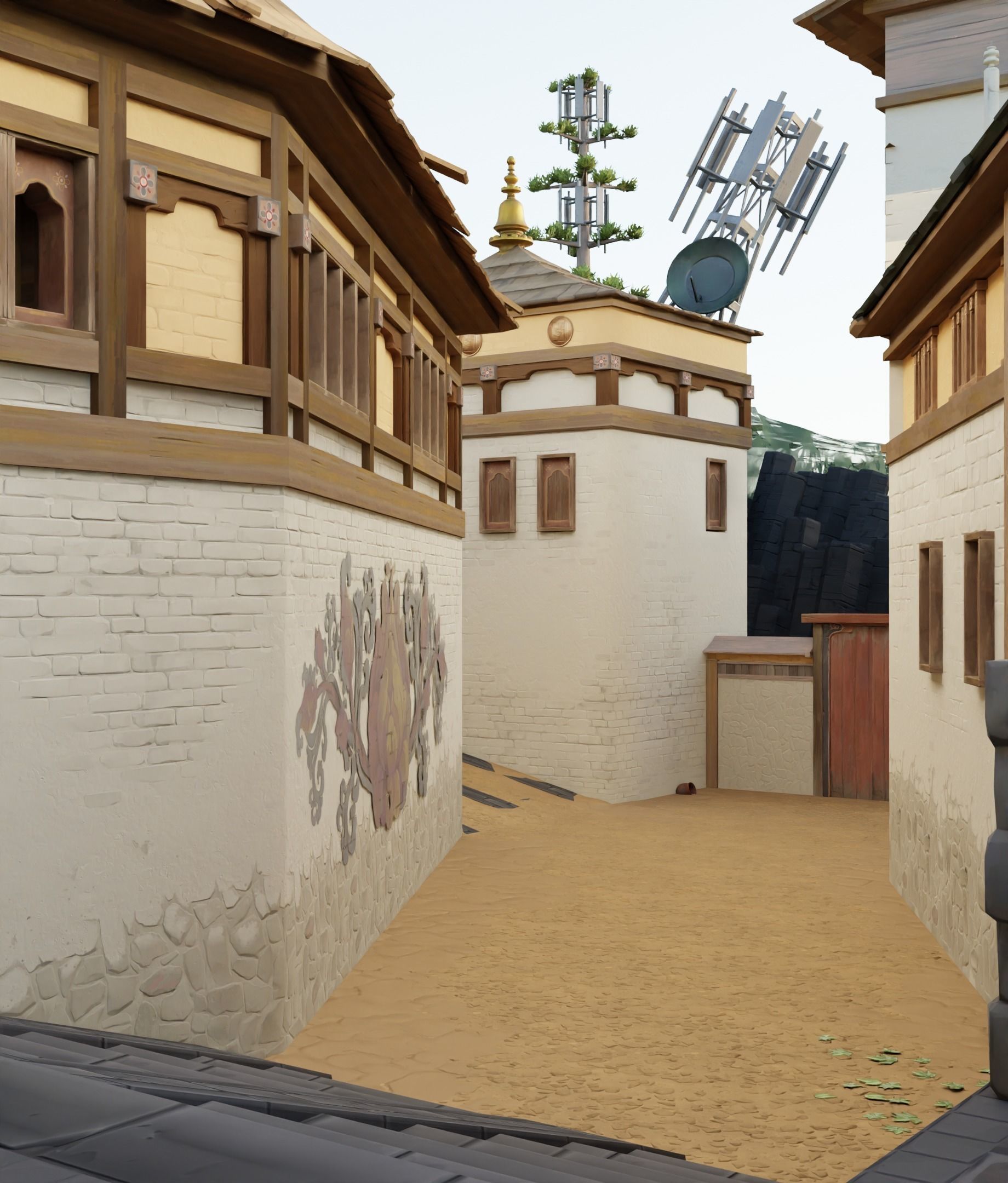 3D model Valorant Map Haven Site A and B Map VR / AR / low-poly | CGTrader
