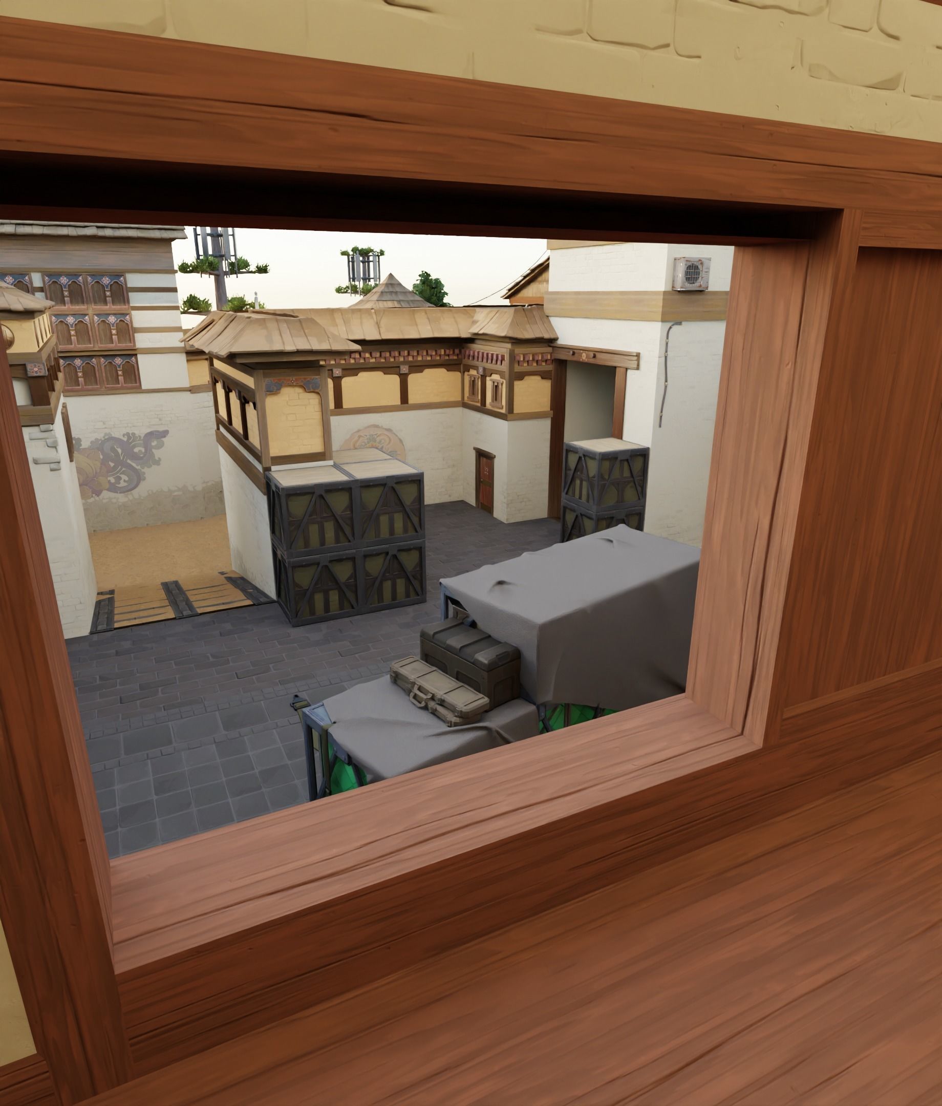 3D model Valorant Map Haven Site A and B Map VR / AR / low-poly | CGTrader