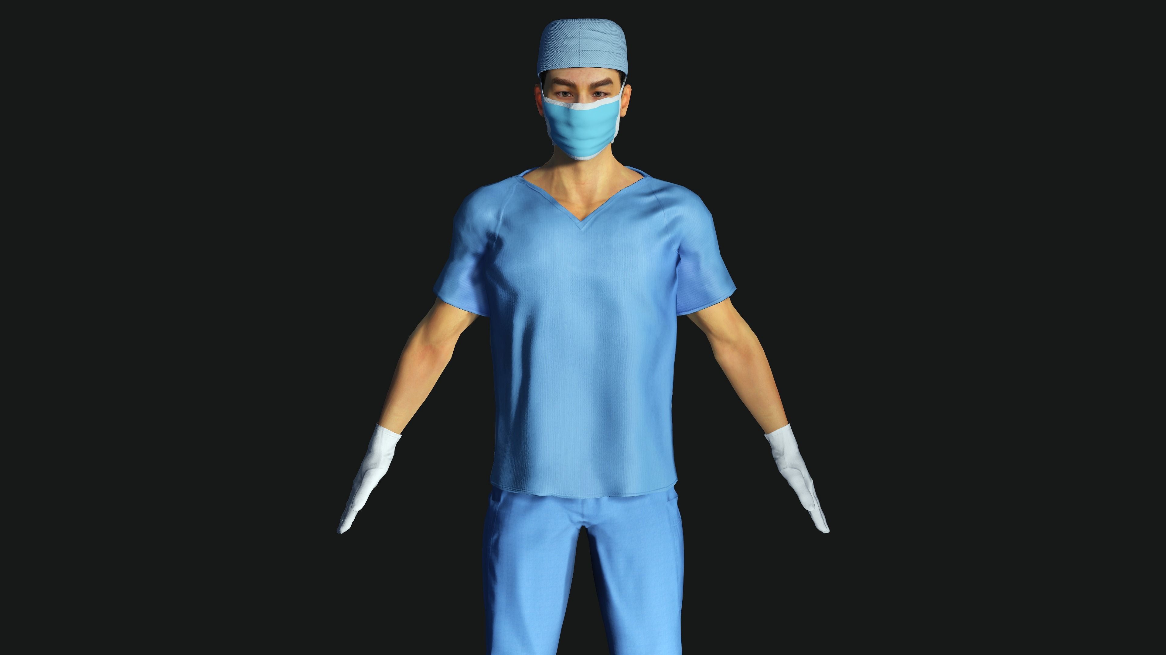 3D model AAA 3D MEDICAL NURSE DOCTOR SURGEON-REALISTIC RIG GAME ...