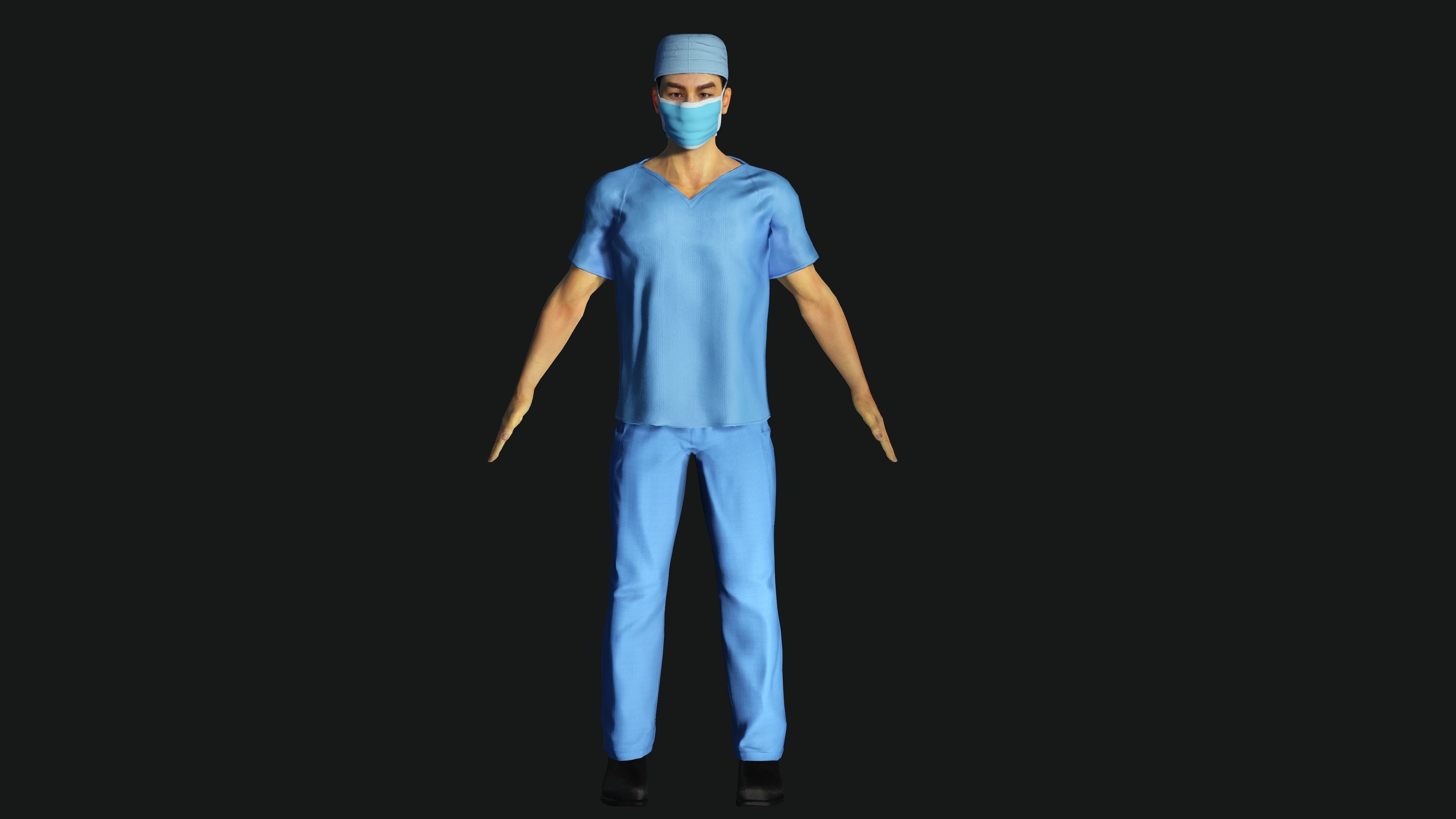 3D model AAA 3D MEDICAL NURSE DOCTOR SURGEON-REALISTIC RIG GAME ...