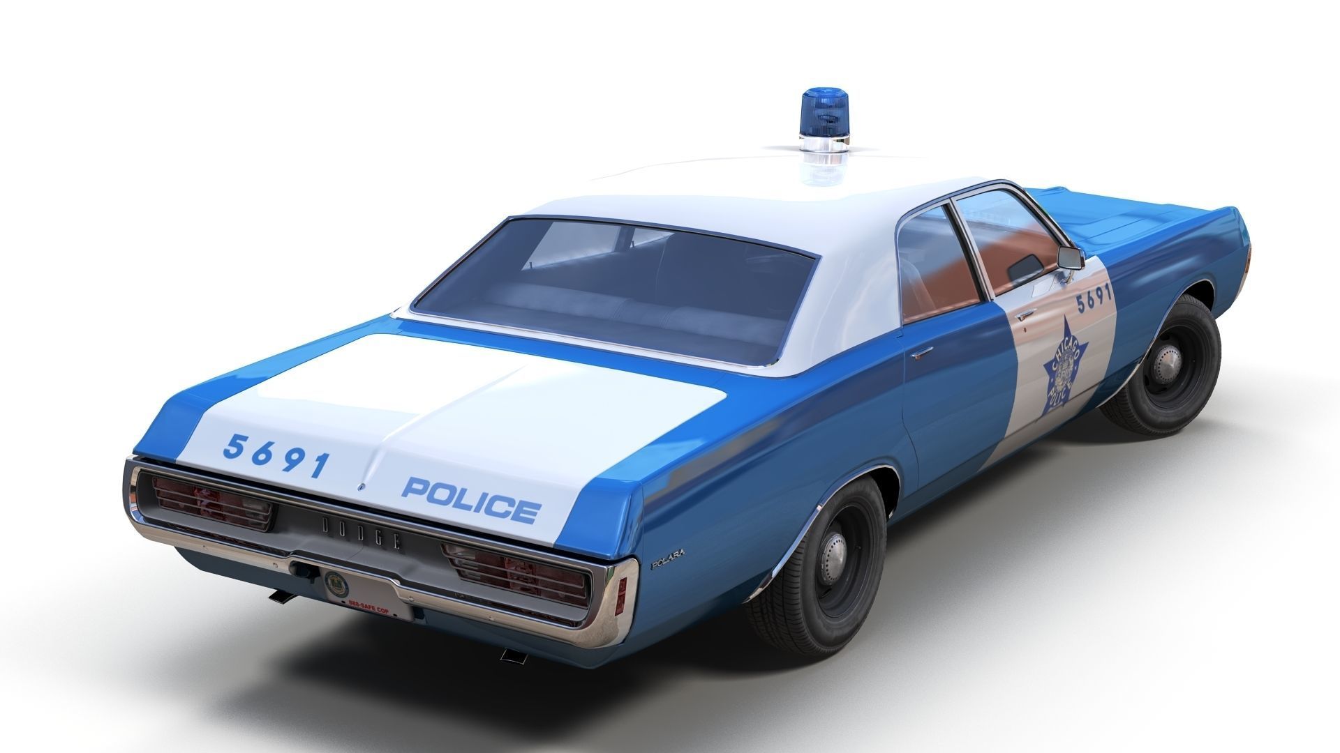 3D model Dodge Polara police car VR / AR / low-poly | CGTrader