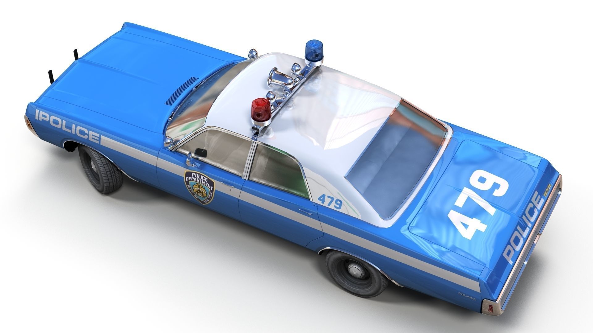 3D model Dodge Polara police car VR / AR / low-poly | CGTrader