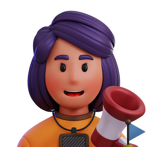 3D model Tour Guide Avatar 3D Icon VR / AR / low-poly | CGTrader